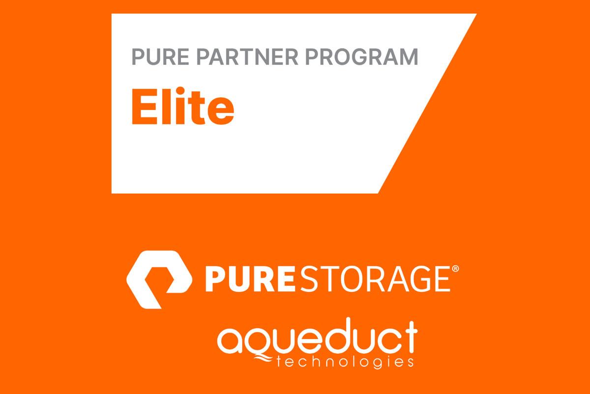 Aqueduct Technologies Named Pure Storage Elite Status - Aqueduct Tech